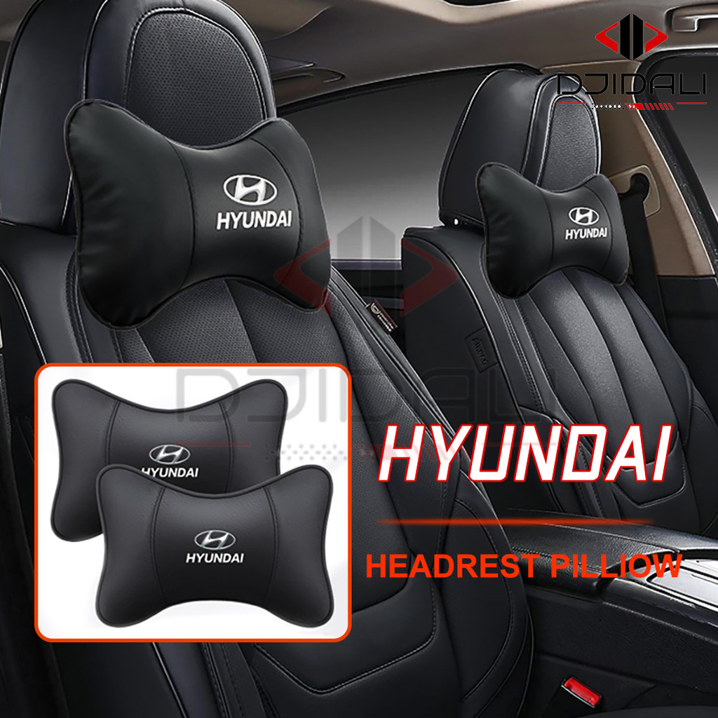 Hyundai Car Headrest Pillow Leather Pillow for Hyundai I10 I30 I20 Ix35 Ix25 Tucson Accent ...