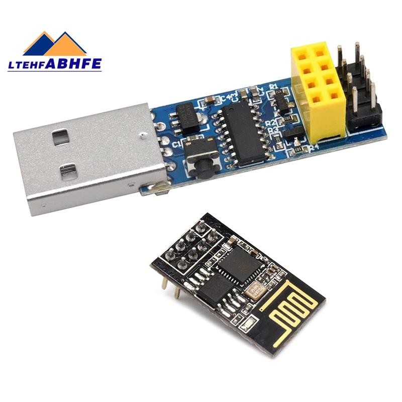 USB to ESP8266 Breakout CH340C ESP-01 ESP-01S Prog WiFi Programmer Downloader Adapter with Reset ...