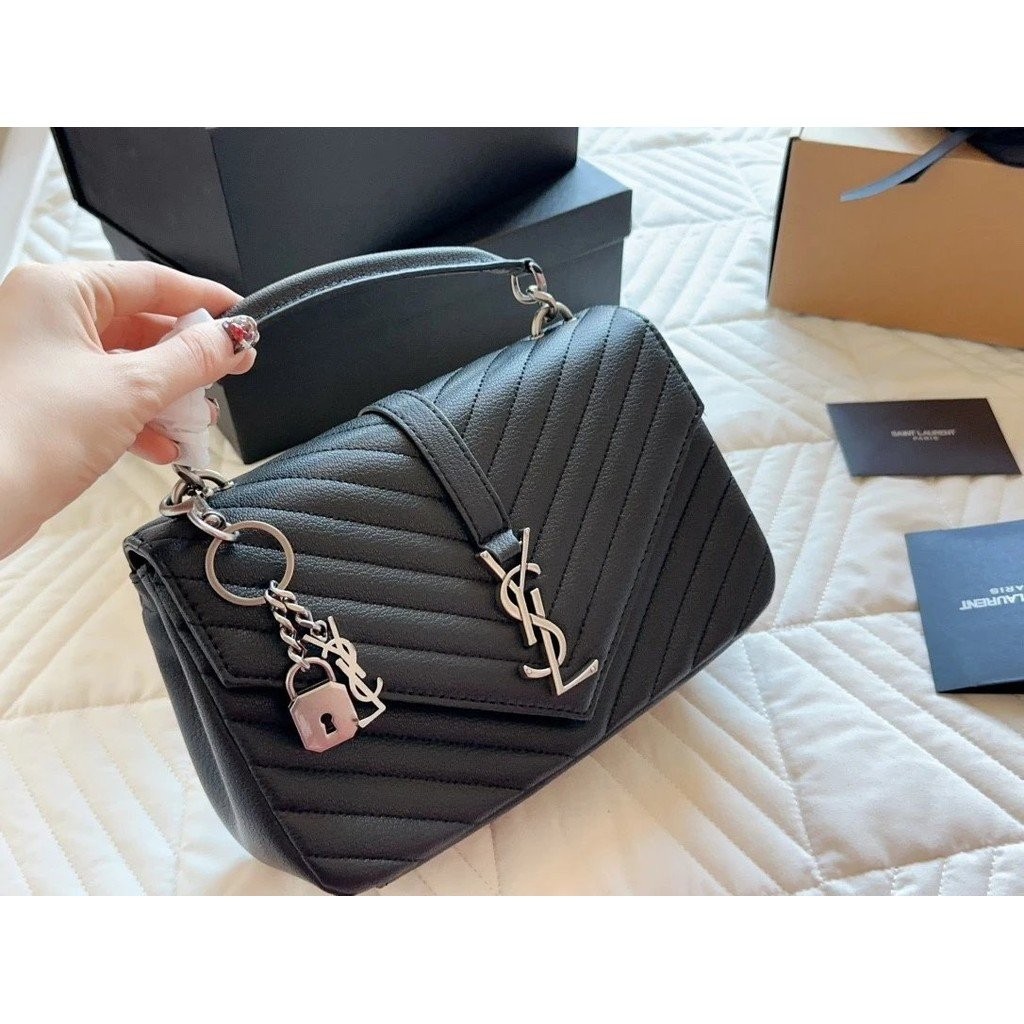 Original Quality Gift Box Packaging YSL Saint Laurent V Grid Messenger ...