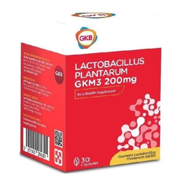 GKB LACTOBACILLUS PLANTARUM GKM3 200MG 30'S (EXP: 01/2027) | Shopee ...