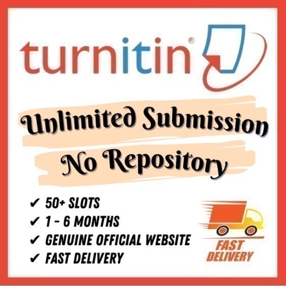 Turnitin Student Personal Account Original (Unlimited Submission, No ...
