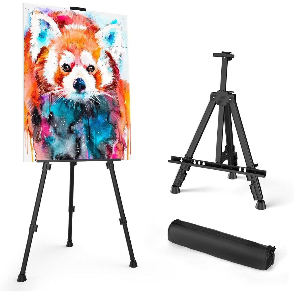 Art Painting Artist Easel Stand, Portable Adjustable Aluminum Metal ...