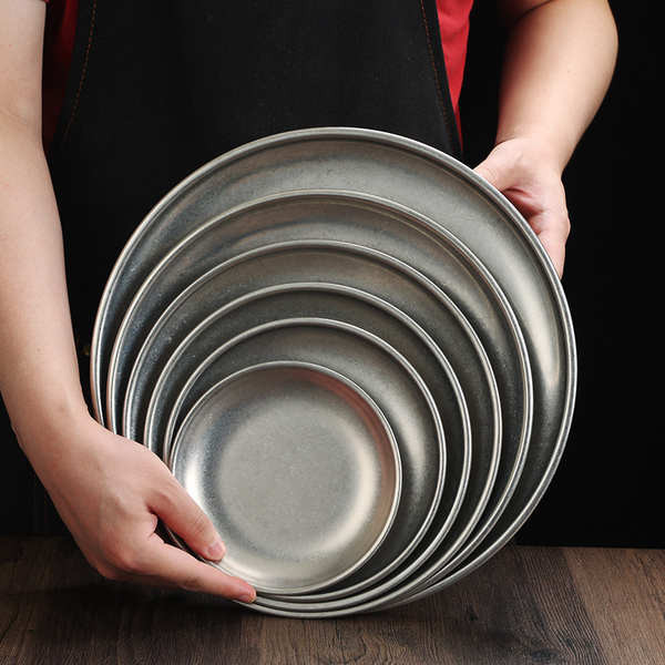 cake stand desert tray Cakera keluli tahan karat retro, piring pencuci ...