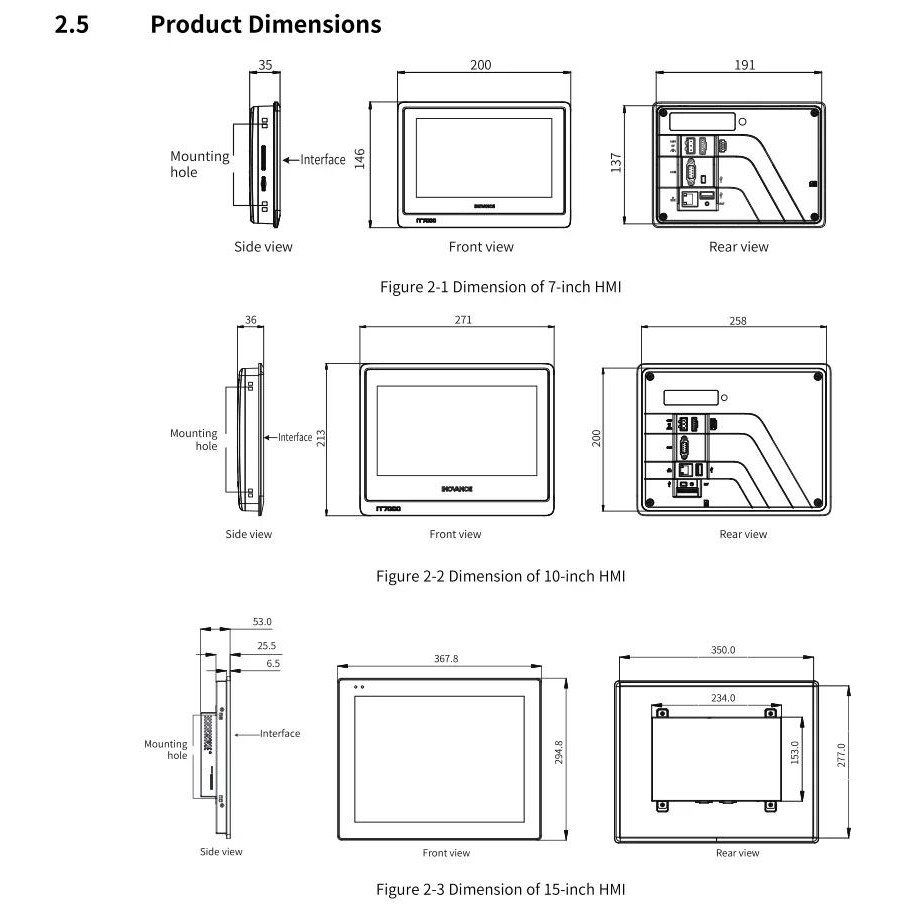 Kinco Inovance IT7100E IT7100S HMI Touch Screen 10.1 Inch Human Machine ...