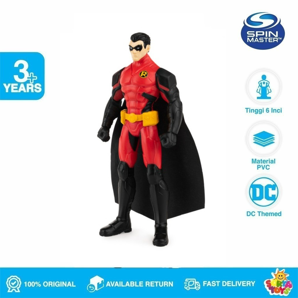 Action Figure Spin Master DC Robin Red Black | Shopee Malaysia