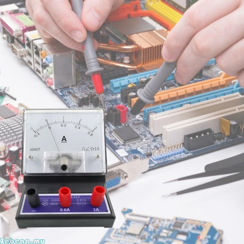 Zebeaa Electric Amperemeter Analog Galvanometer DC Ampere Meter for ...
