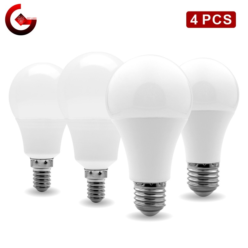 Got Liang 4pcs/lot LED Bulb E27 E14 20W 18W 15W 12W 9W 6W 3W Energy Saving Table Lamp AC 220V ...