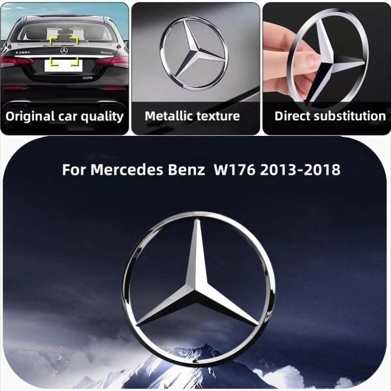 3D ABS Car Rear Trunk Emblem Sticker Mercedes Logo Badges Cover For ...