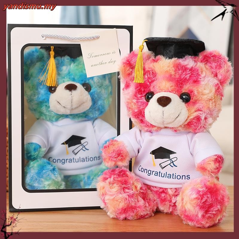 Graduation Bear Plush Toy Cute Teddy Bear Doll Bachelor Uniform Doctor ...