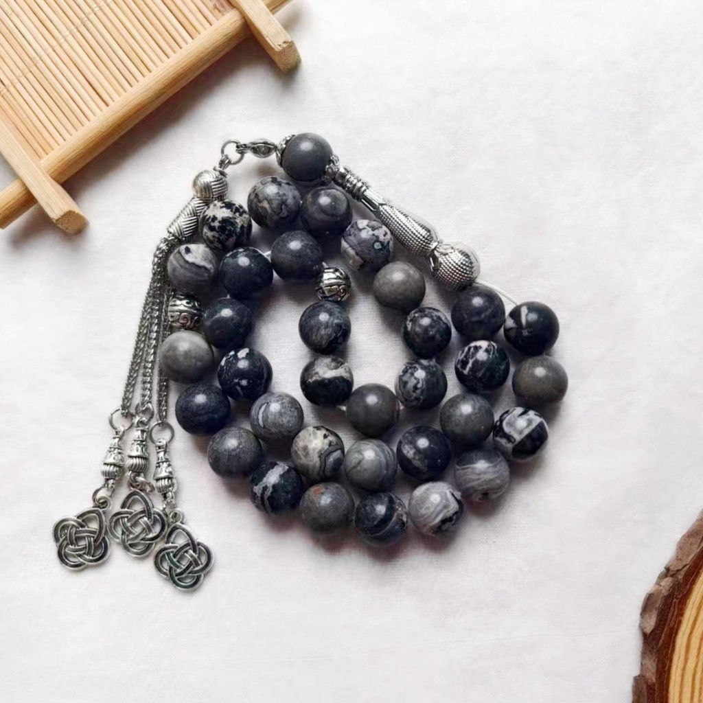 Southeast Asian Map Stone Beads, Commemorative, 33 Pieces, 10mm ...