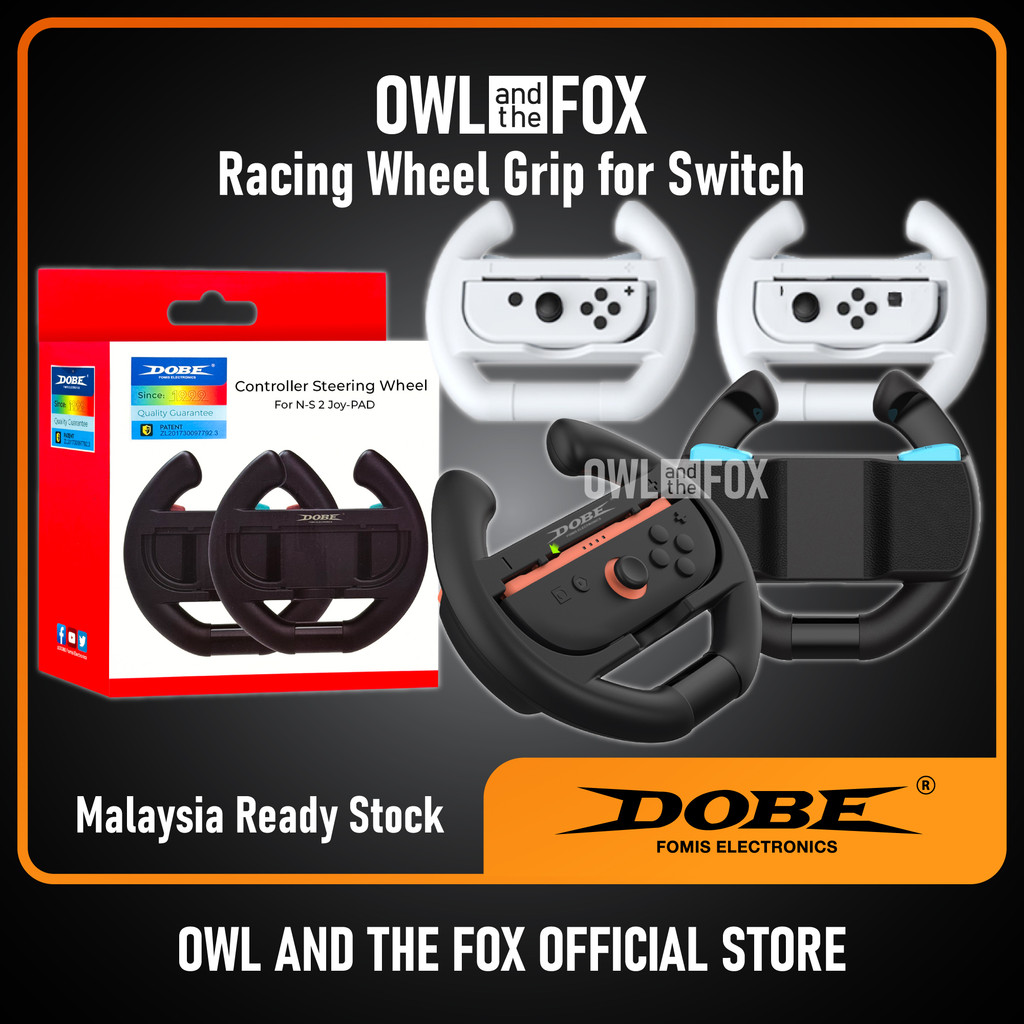 DOBE Nintendo Switch 2 OLED V1/V2 Joycon Steering Wheel Handle Holder ...
