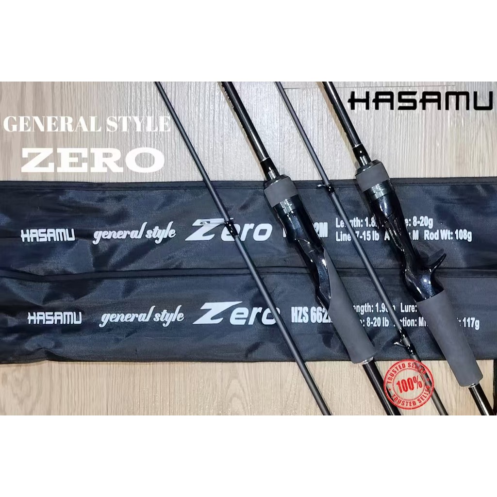 HASAMU GENERAL STYLE ZERO SPINNING / BAITCASTING (BC) FISHING ROD ...