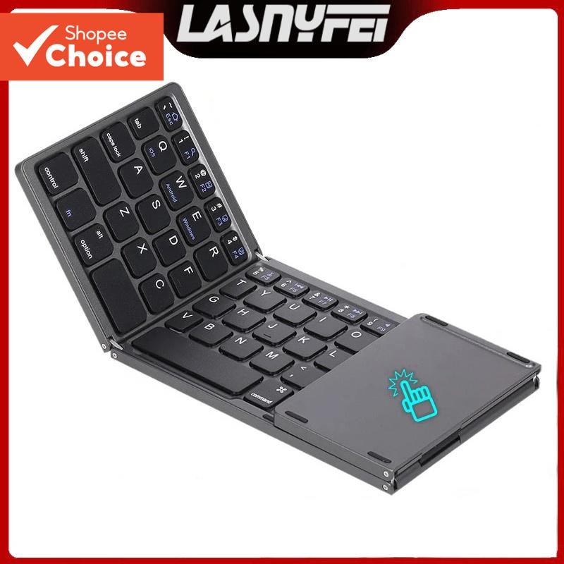 B033 Mini Foldable Wireless Portable Bluetooth Keyboard With Touchpad For Windows Android Ios