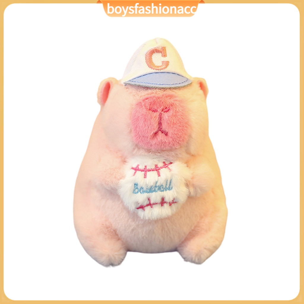 BF Capybara Shape Keychain Capybara Key Ring Cute Plush Capybara ...