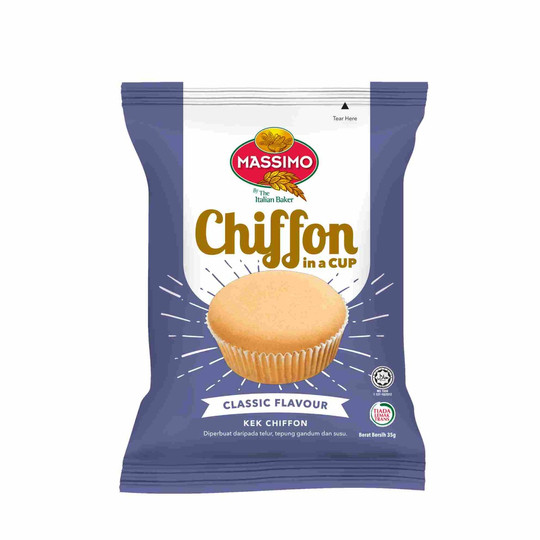 MASSIMO Chiffon In A Cup Classic Cheese Mocha Pandan Coconut Flavour ...