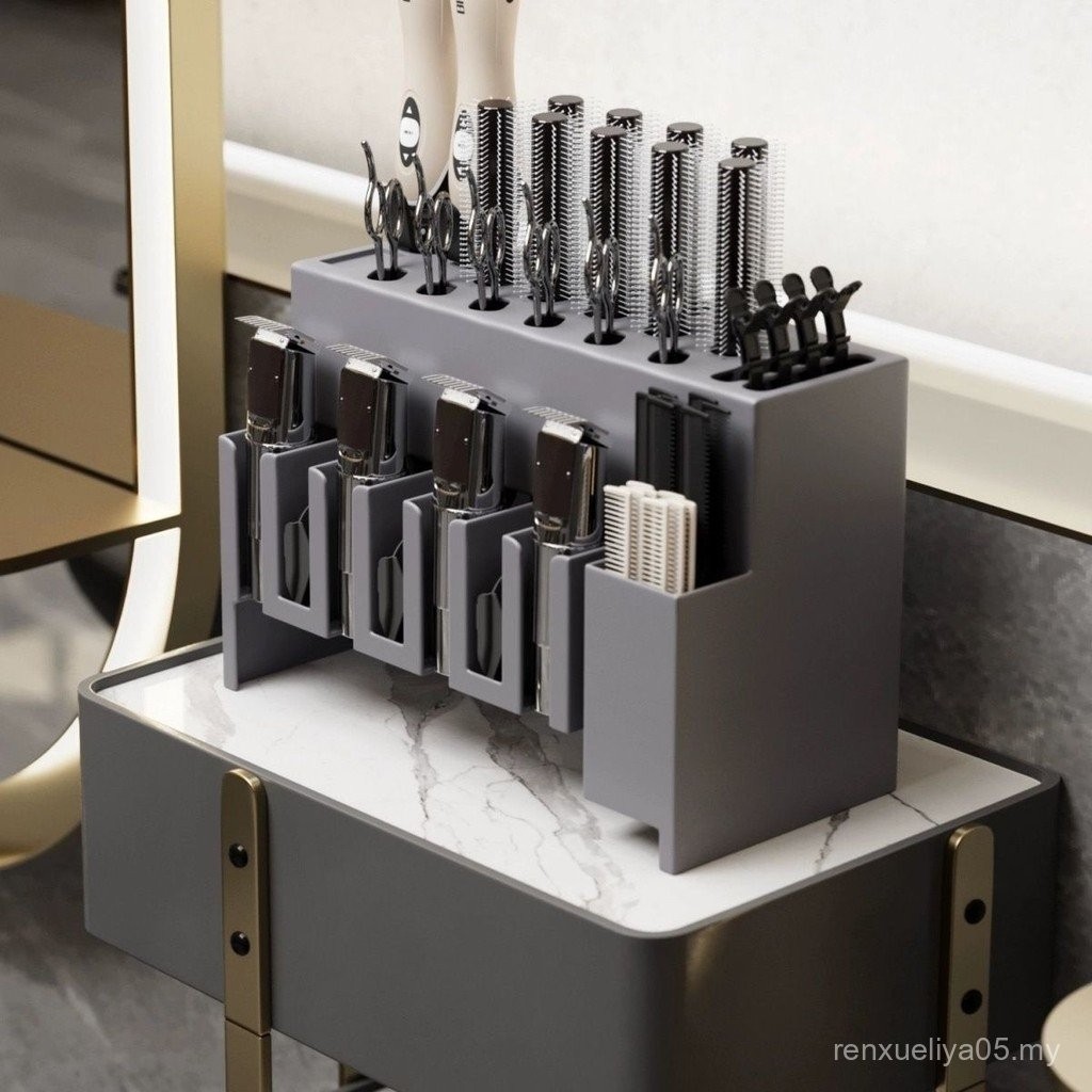 [Neat Desktop Feeling] Barber Shop Tool Storage Hair Salon Wall Shelf ...