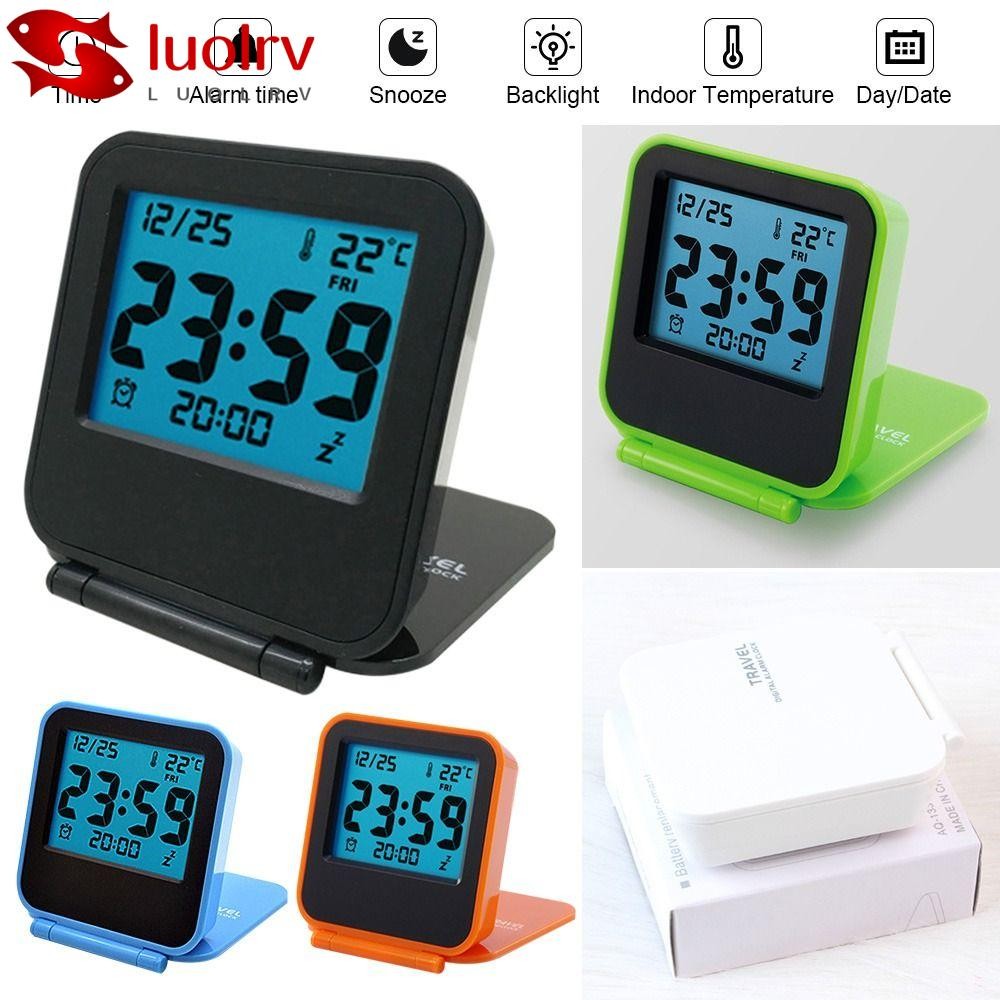 LUOLRV Travel Clock Backlight Creative Portable LED Digital | Shopee Malaysia
