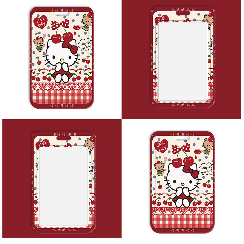 Hello Kitty card holder, identity bus card protective cover, equipped ...