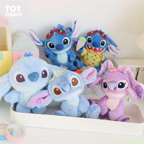 stitch plushie 女生玩具 Loket boneka Disney Stitch Angel kartun comel ...