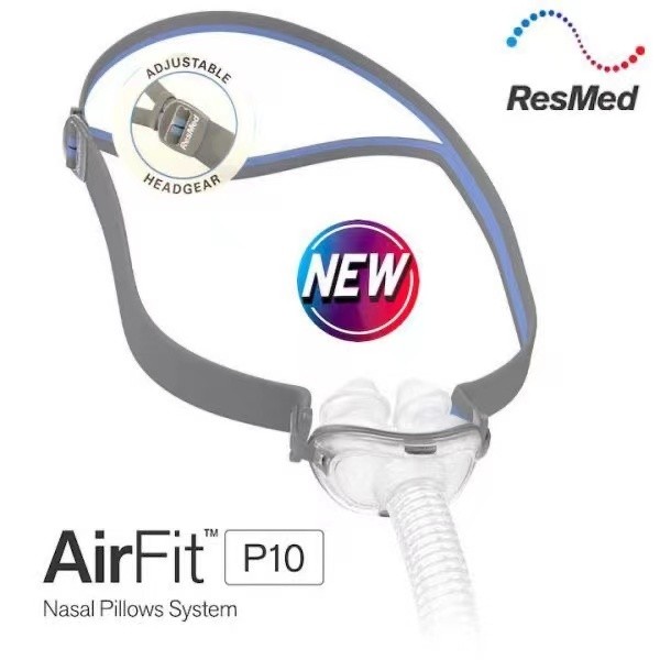 ResMed AirFit P10 Nasal Pillow With Headgear BMC P2 Nasal Pillows CPAP ...