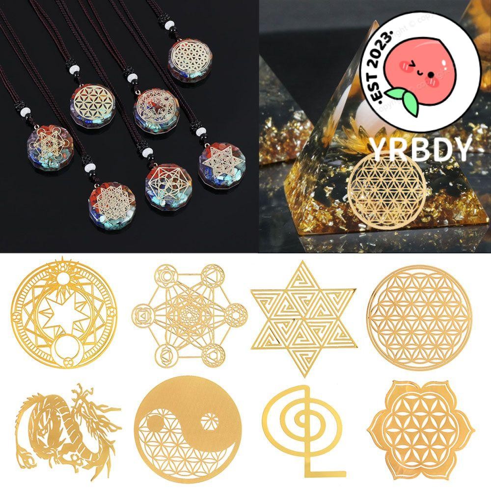YRBWDYZDH Metal Copper Sticker DIY Making Material Jewelry Tool ...
