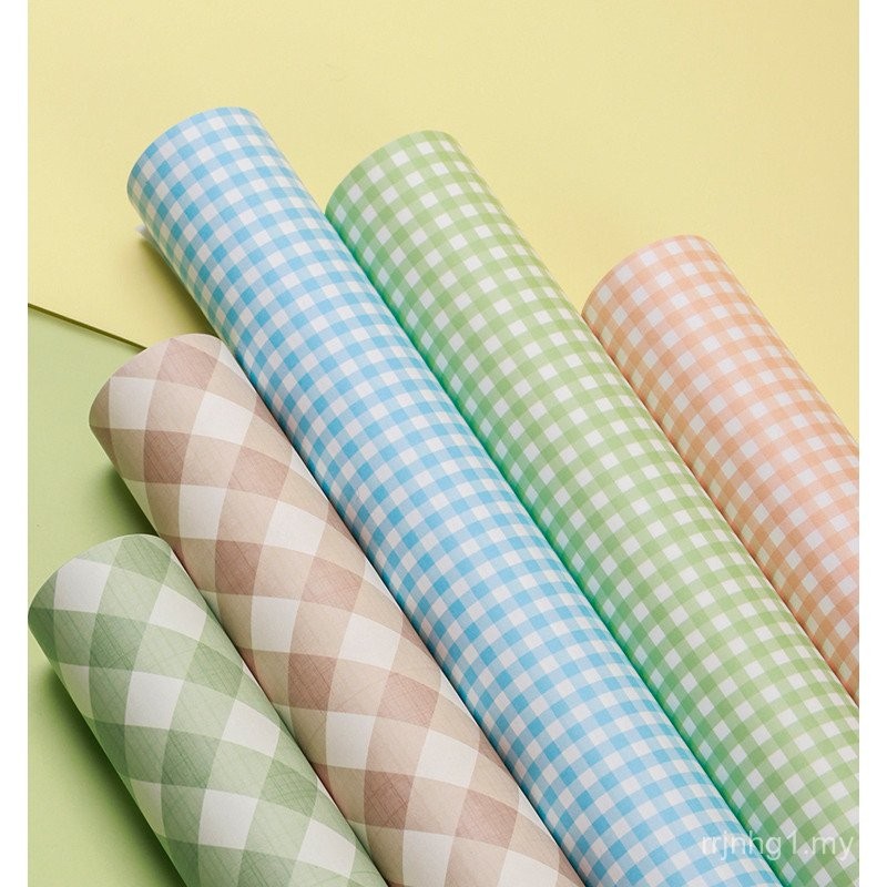 Kertas Pembalut Hadiah Merah Jambu Hadiah Hari Jadi Kertas Kotak-kotak ...