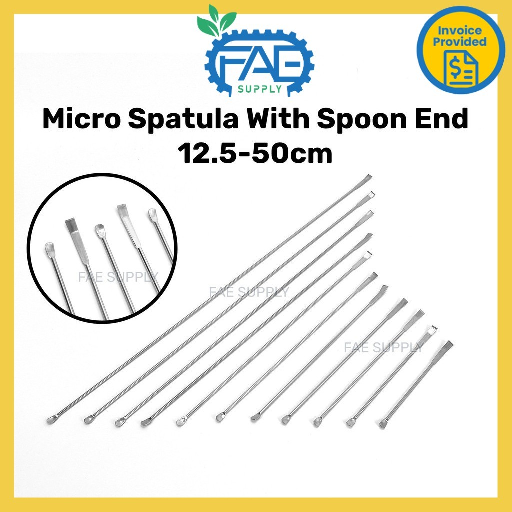 Micro spatula With Spoon End stainless steel SS304 length 12.5 15 18 20 ...