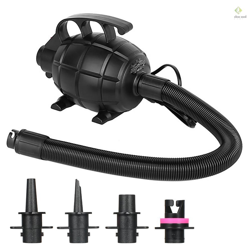 Portable 500W Electric Pump Air Mattress Pump Air Bed Pool Toy Raft ...