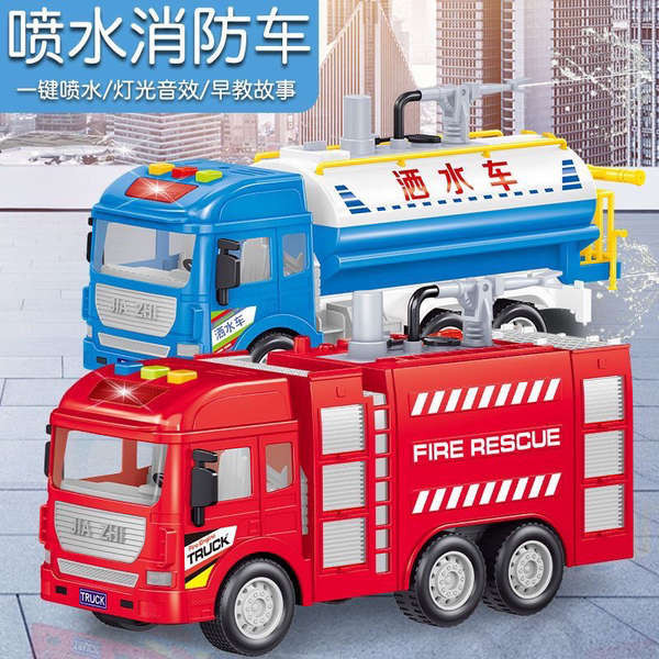 car toys fire truck Lori pemadam kebakaran besar, kereta polis ...