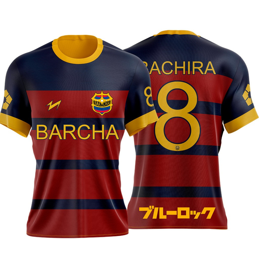 FC Barcha Blue Lock Anime Custom T-Shirt | Shopee Malaysia