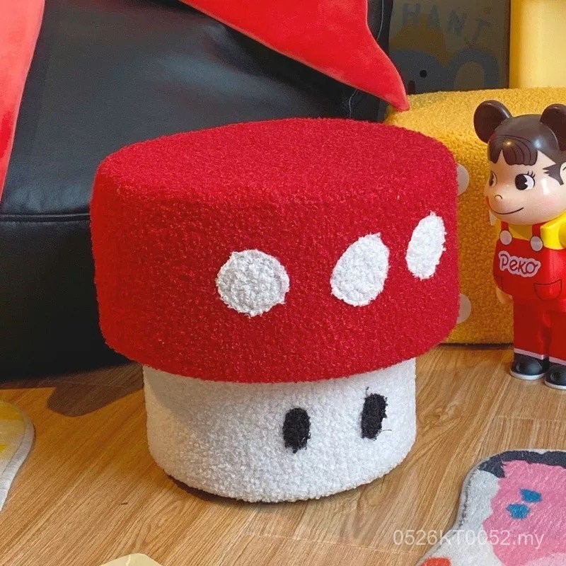 Household Shoe Changing Dice Mushroom Living Room New Low Stool Solid ...