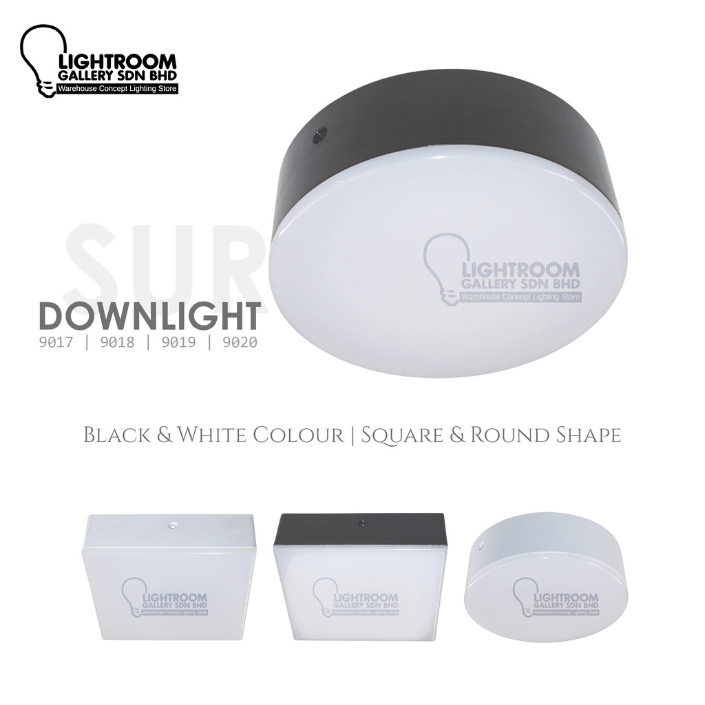 9017 9018 9019 9020 Surface Downlight Round / Square LED Surface ...