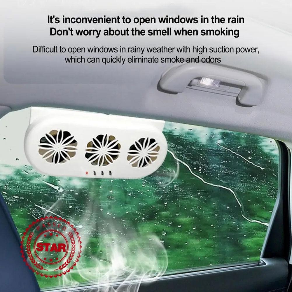 Solar Car Exhaust Fan Window Exhaust Fan Air Circulation Ventilation ...