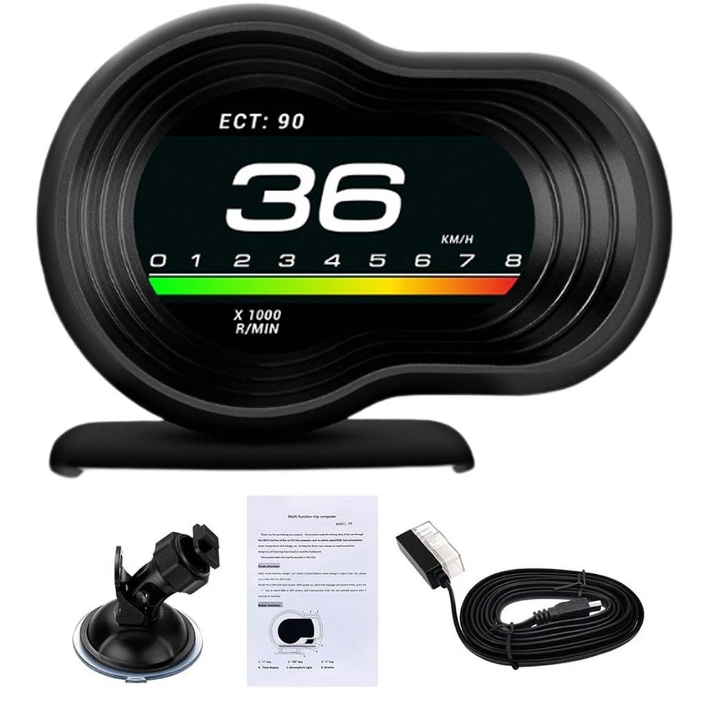 OBD2 Head Up Display for Car, HUD Speedometer for Car with OBD2 GPS ...
