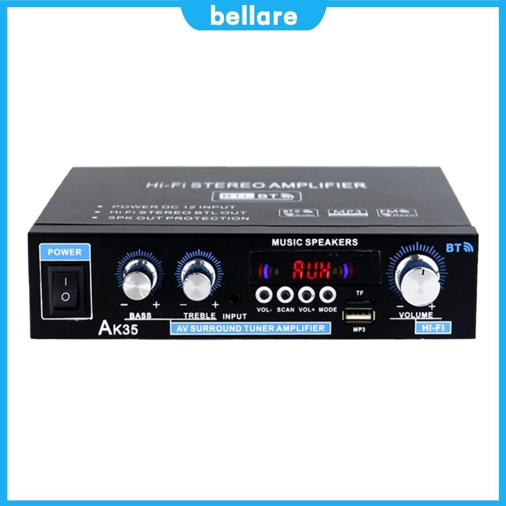 Bluetooth-Compatible 12V/110-240V HiFi Stereo Power Amplifier with ...