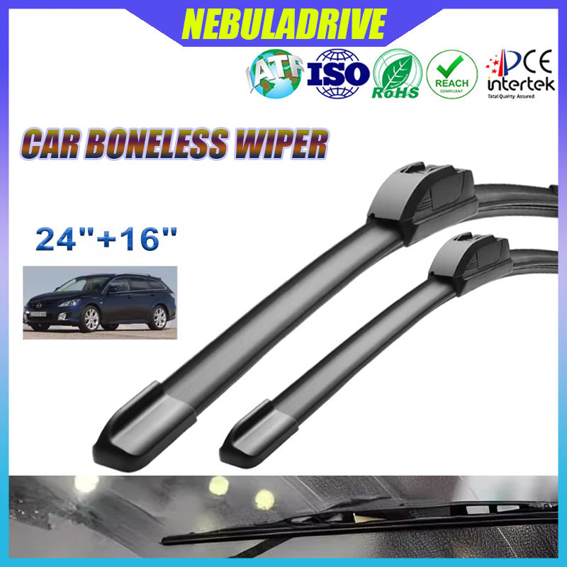 Front Rear Wiper Blades Soft Rubber Windscreen Wipers Auto Windshield ...