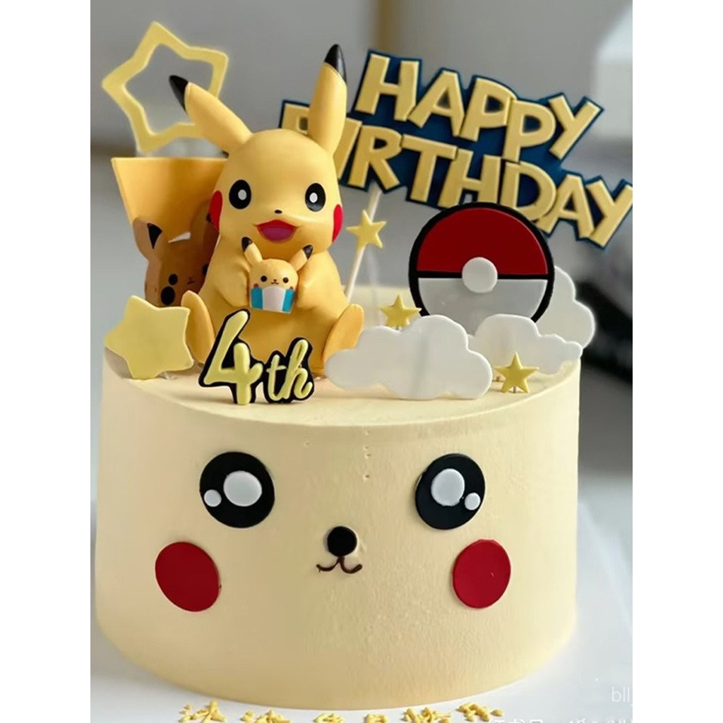 Hiasan Kek Pikachu yang bergaya Meja Pencuci Mulut Pesta Hari Lahir ...