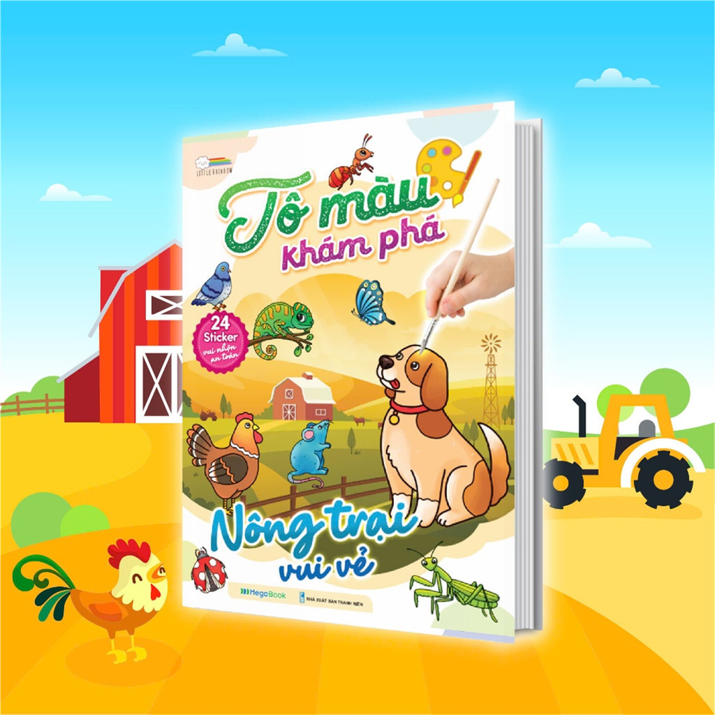 Discovery Coloring Book - Happy Farm [HCM Bookstore] | Shopee Malaysia