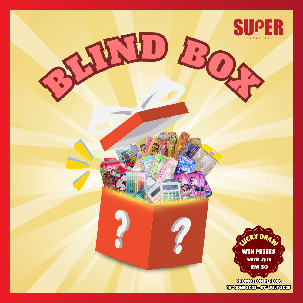 [Super Stationery] Kotak Misteri Blind Box Stationery Mystery Box ...