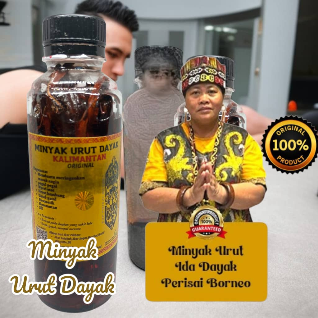 MINYAK URUT IBU IDA DAYAK ASLI BOTOL SAIZ BESAR 250ML ( MINYAK ASLI ...