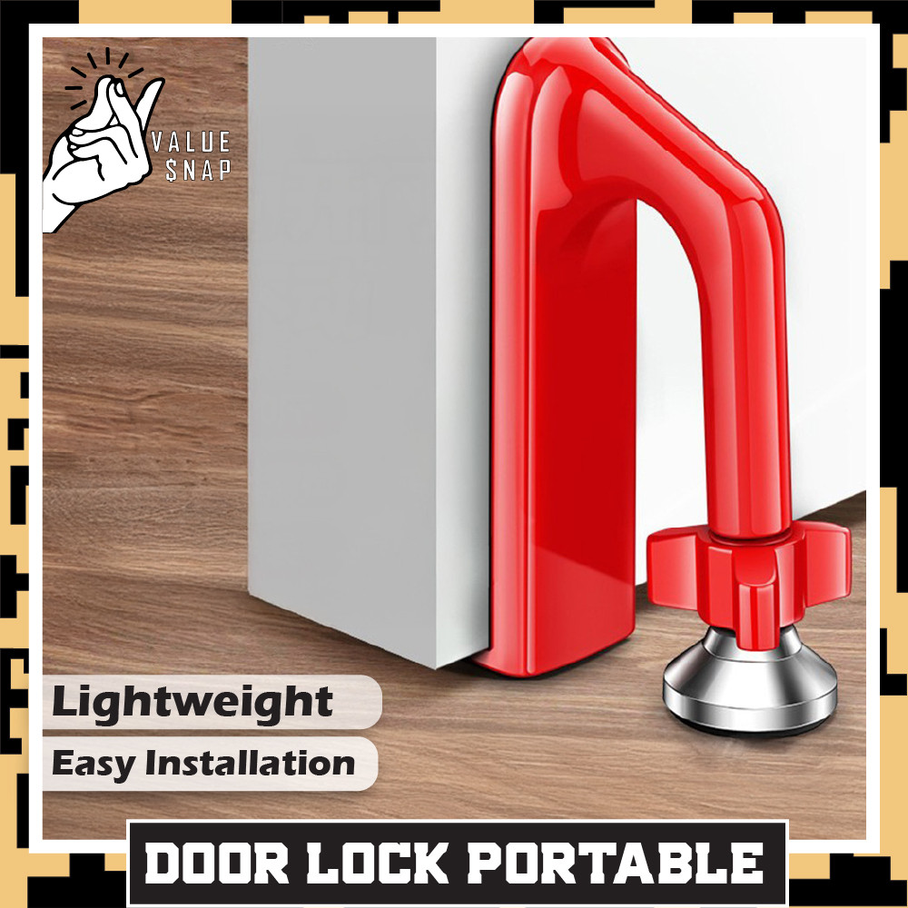 Door Lock Pintu Bilik Rumah Safety Portable Door Lock Home Kunci Pintu ...