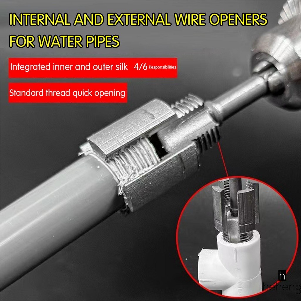 Portable PVC Pipe Threader Tool Internal & External Pipe Threading Tool ...