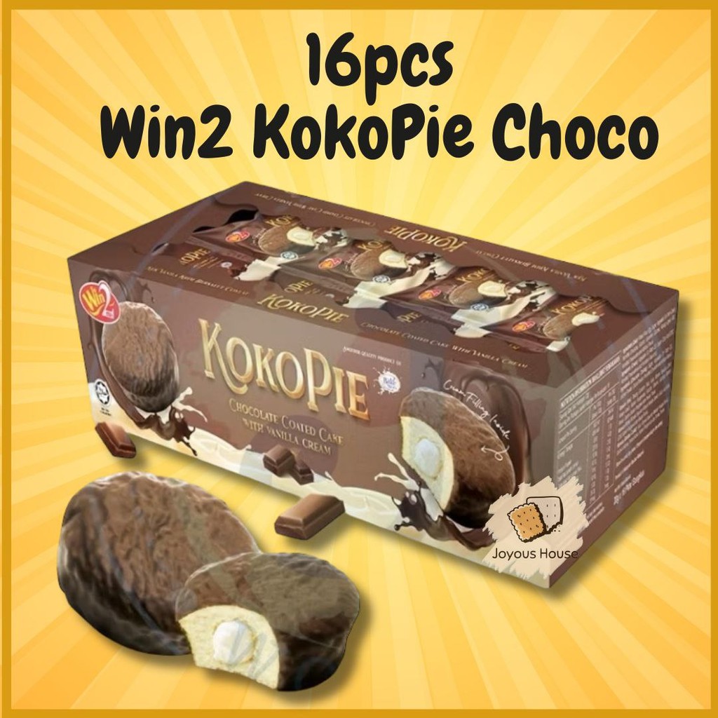 Win2 Kokopie Kek Mini Win2 Kokopie Coklat Vanila 16pcs (JOY) | Shopee ...