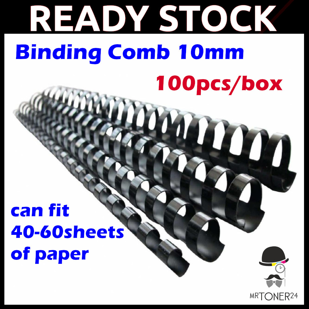(100pcs/box) 10MM Comb Binder Rings / Plastic Comb Rings / Binding ...
