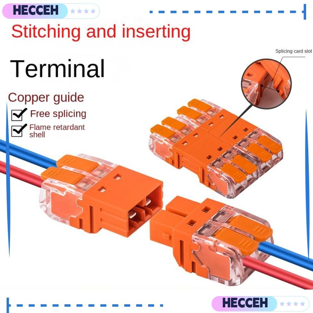 HECCEH Wire Connector, Mini Universal Compact Quick Terminal Block ...