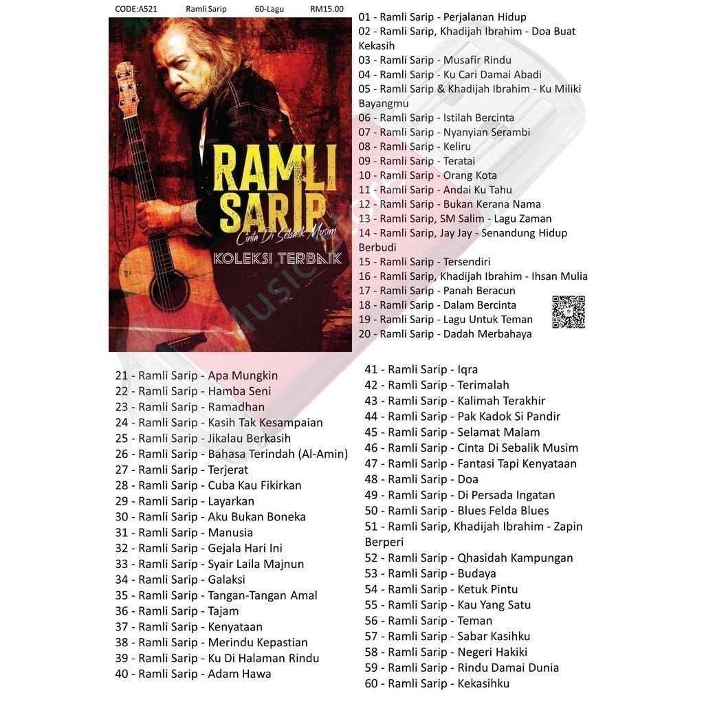 Pendrive Usb Mp3 Song Lagu Melayu Ramli Sarip Koleksi Terbaik Malay USb a521 D3 | Shopee Malaysia