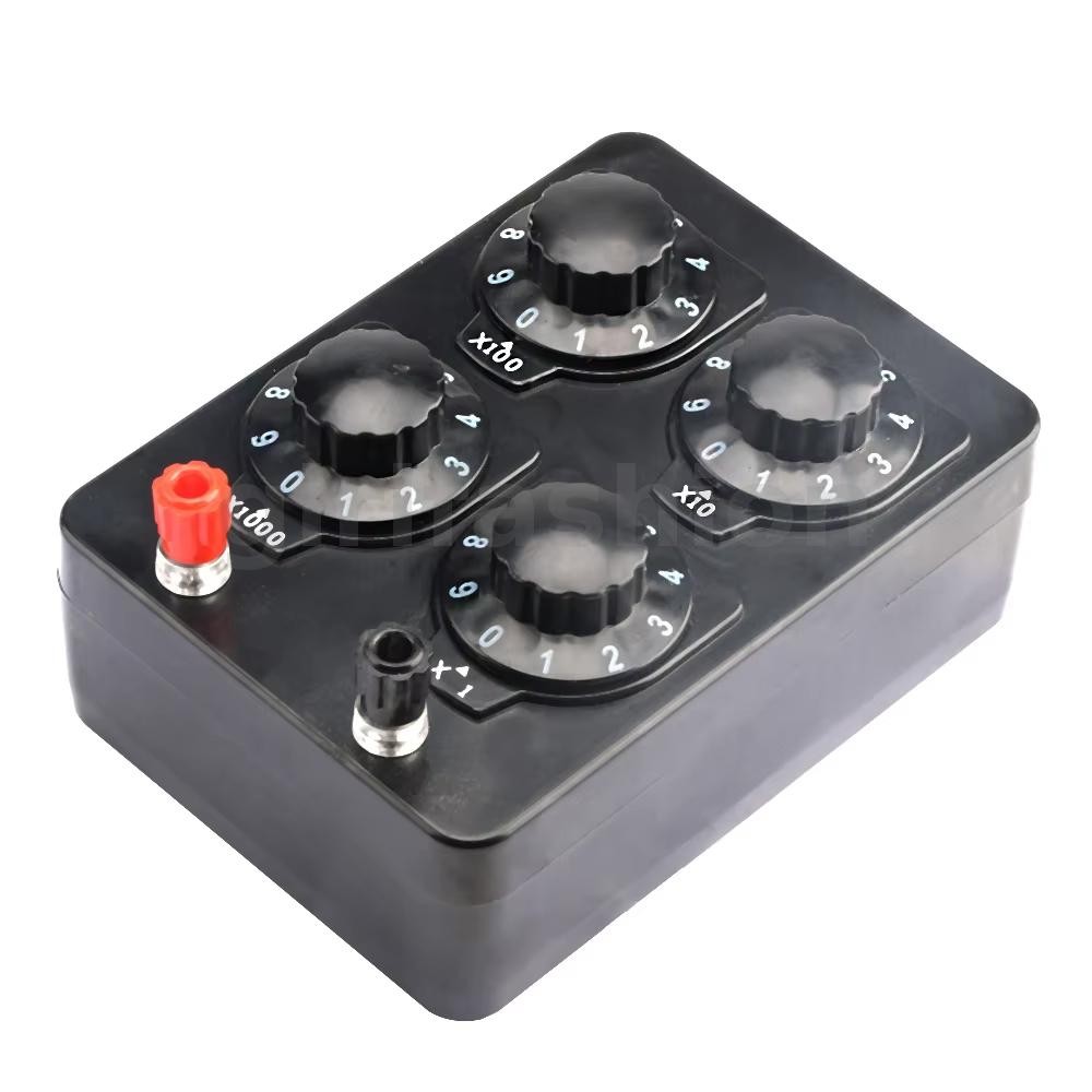 Precision Resistance Box Adjustable Decade Resistor 0-9999Ω 0-9999.9Ω ...