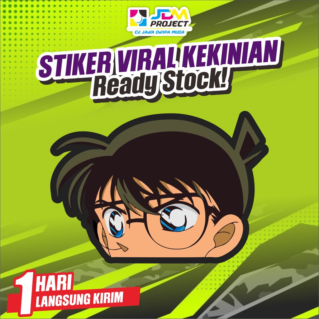 JDM Project - Detective Conan Peek Sticker / Waterproof Anime Sticker ...