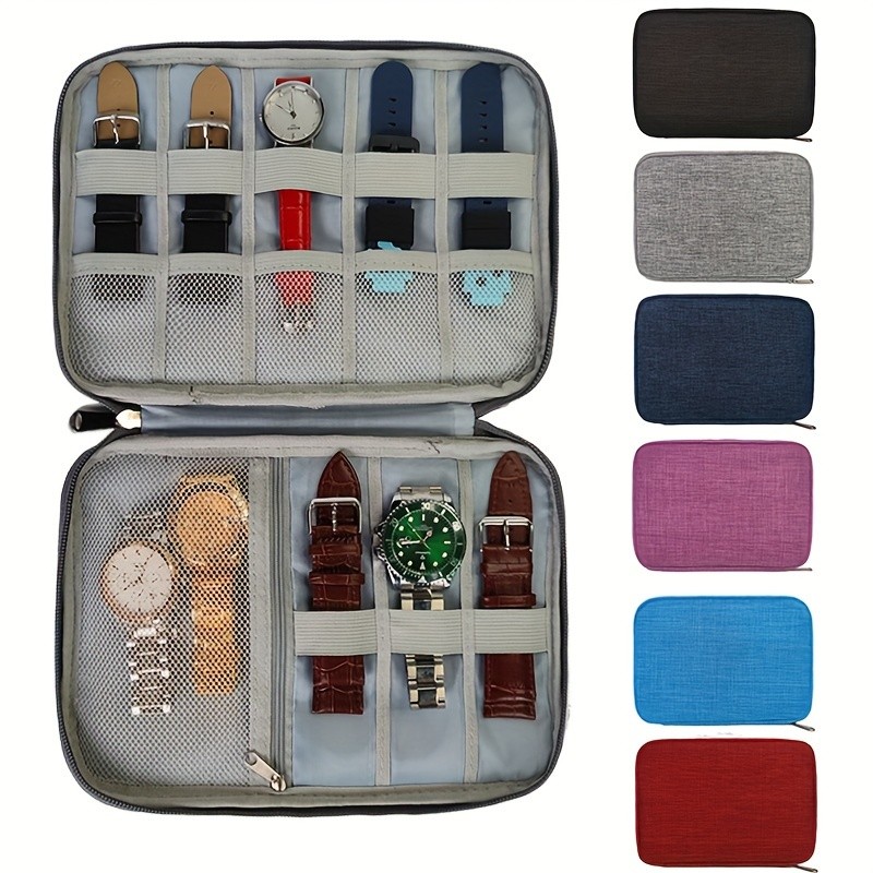Watch Band Case Storage Bag Travel Organizer Bag For Smart Watch Strap ...
