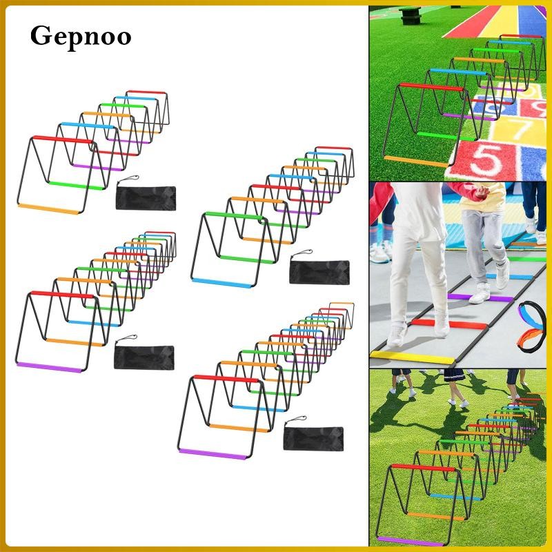 Gepnoo Agility Ladder Jumping Hurdles Flexible Folding for Kids Adults ...